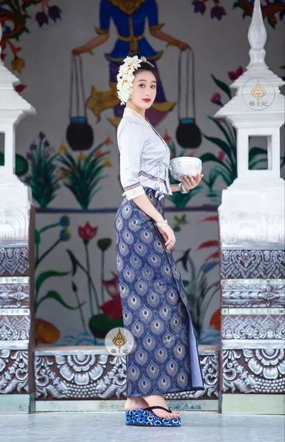 2022 Thailand Traditional Vintage Dress Set Traditional