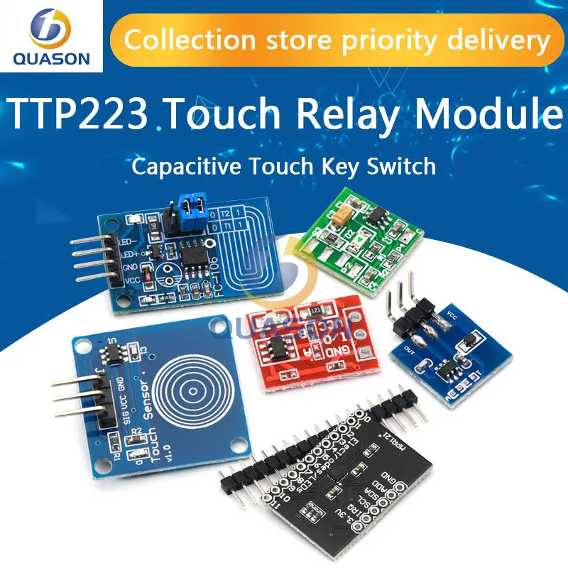 TTP223-12V-1-Channel-Touch-Relay-Module-Capacitive-Touch-Key-Switch ...