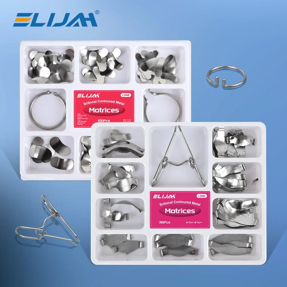 ELIJAH Dental Matrix Sectional Contoured Metal Matrices Dental Matrix ...