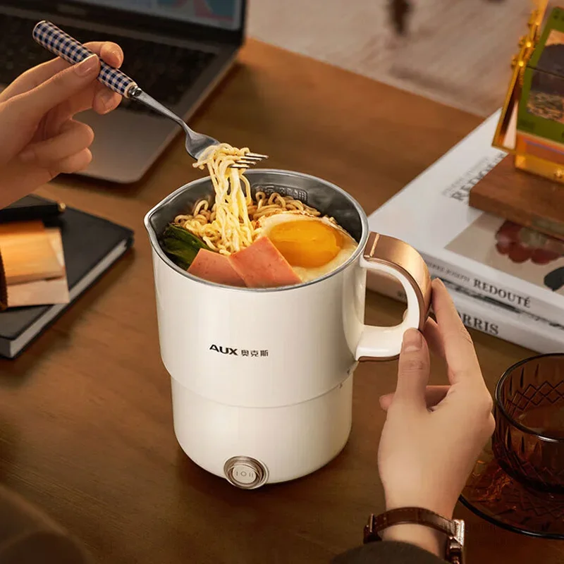 800ML-Electric-Cooking-Pot-Foldable-Hotpot-Portable-Multicooker-Split ...