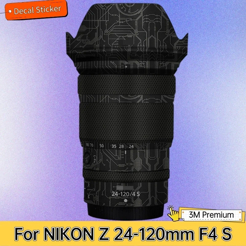 For NIKON Z 24-120mm F4 S Lens Sticker Protective Skin Decal Vinyl Wrap ...