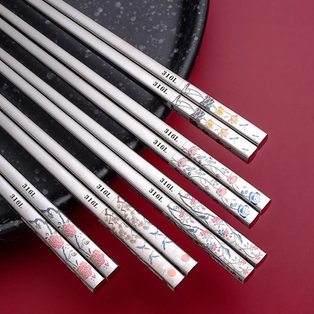 316L-stainless-steel-long-chopsticks-non-slip-household-mildew-proof ...