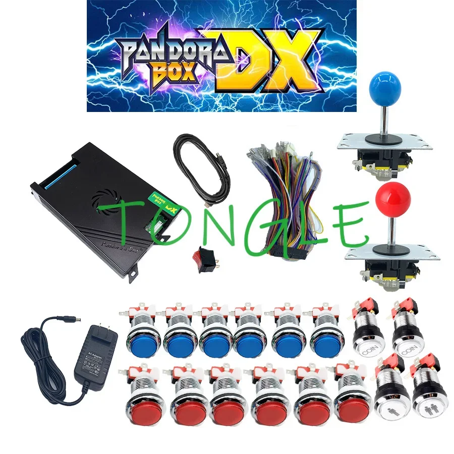 Original-Pandora-Box-DX-3000-in-1-Copy-SANWA-Joystick-Chrome-LED-Push ...