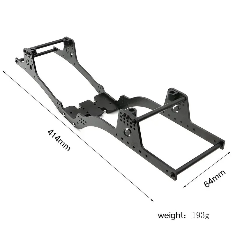 LCG-Carbon-Fiber-Chassis-Kit-Frame-Rail-Skid-Plate-Body-Post-for-Axial ...