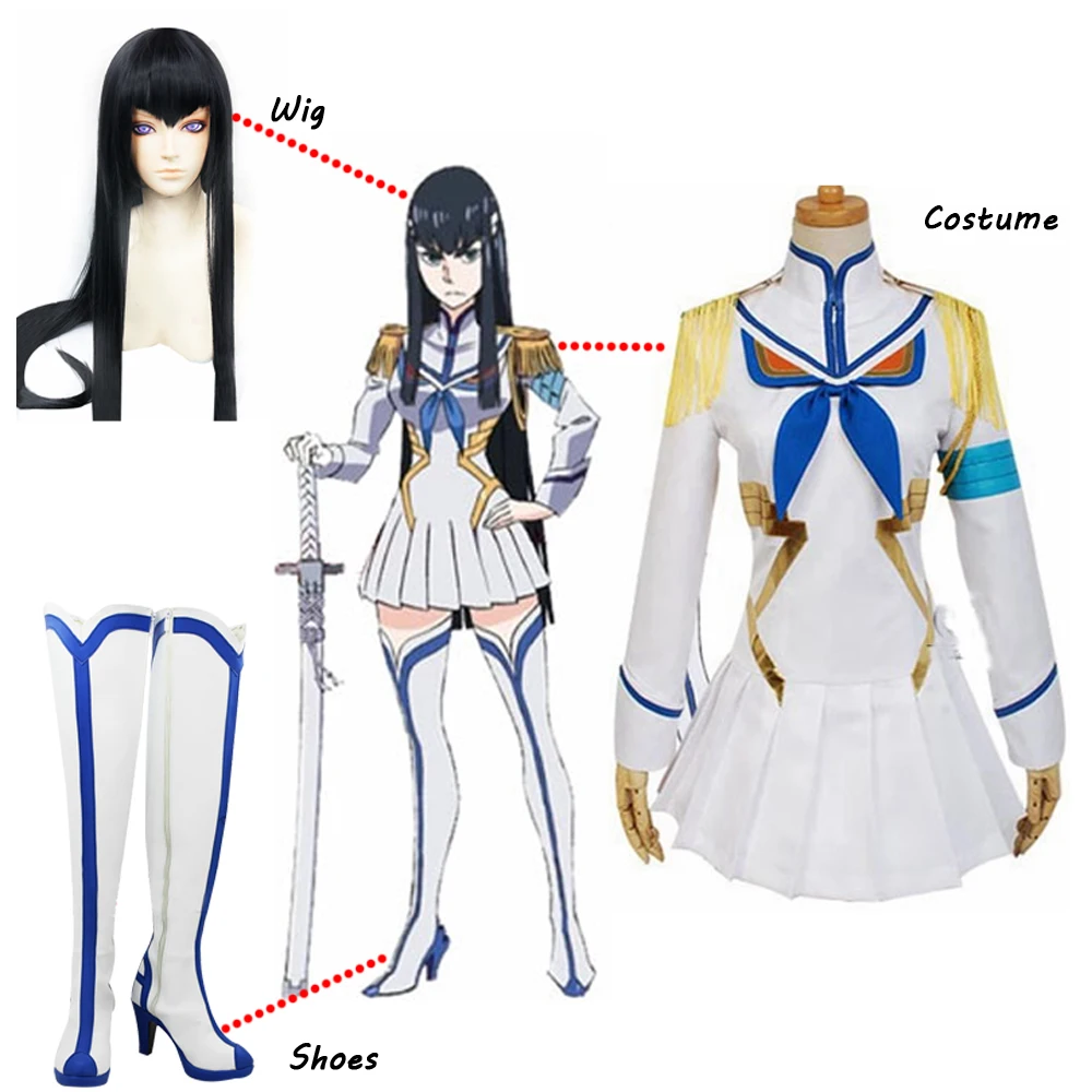 Anime Kill La Kill Satsuki Kiryuin Cosplay Costome Kiryuuin Satsuki ...