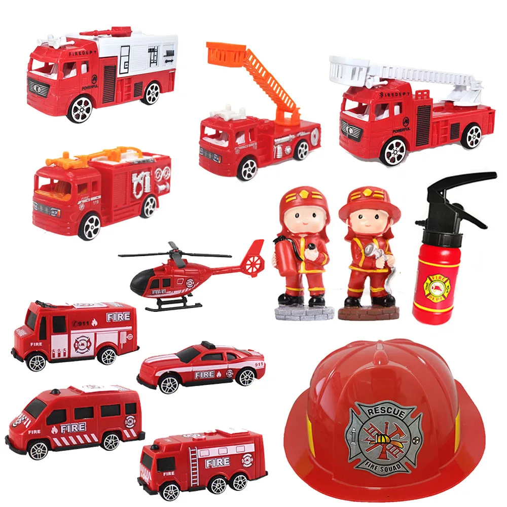 Firefighter-Party-Favors-Mini-Fire-Trucks-Toy-Boys-Helmets-Hats-Fire ...