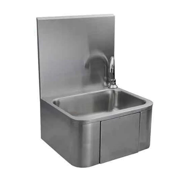 Stainless-Steel-Commercial-Kitchen-Wall-Mounted-Hands-Free-Sinks-Hand ...