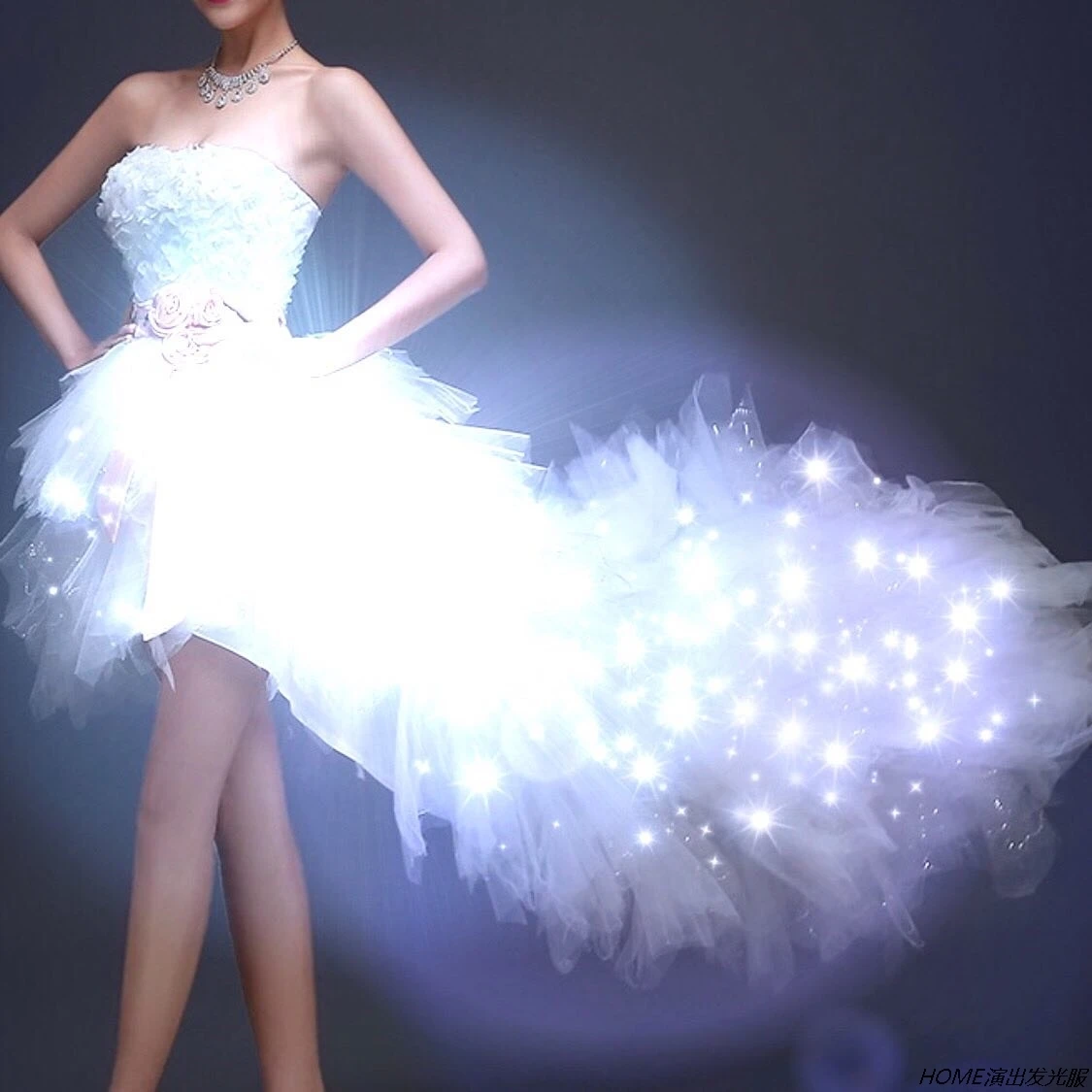 Lumious white Dresses Led Dress Sexy Women Party Wear Led Light Up ...