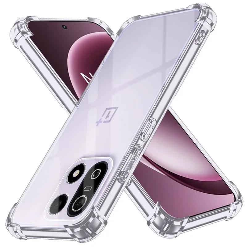 OnePlus15 Case 1.5MM Thick Clear Crystal Soft Silicone Back Cover For ...