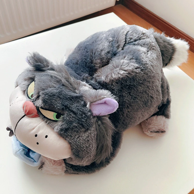 Disney Lucifer Stuffed Plush Toys Car Tissue Box Cartoon Cat Plushie ...
