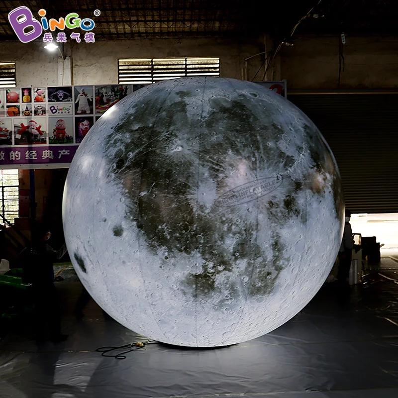Giant Inflatable Moon Ball With LED Lights For Event Party Show Stage ...