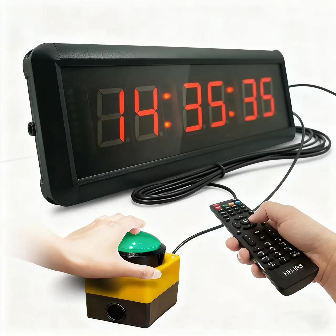 1.5-inch Led Electronic Countdown Clock With Remote Control Stopwatch ...