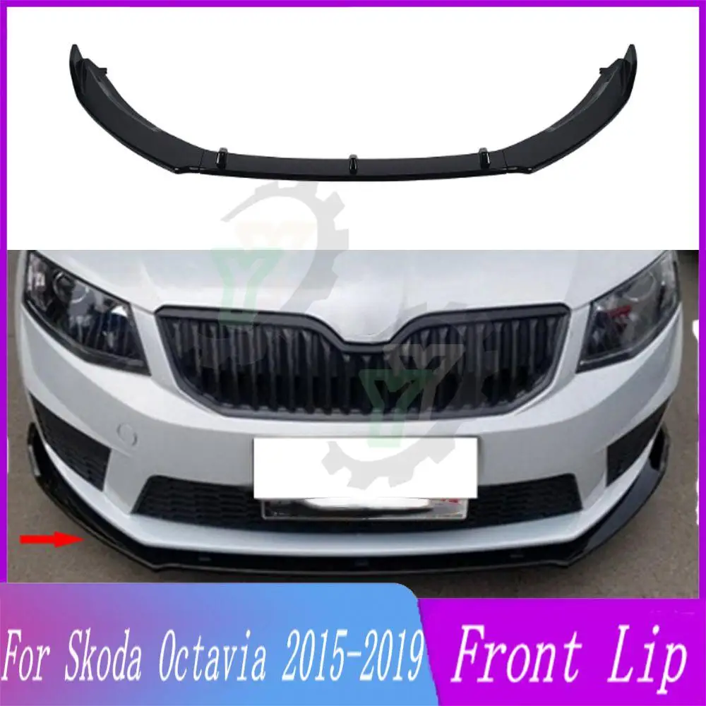 3pcs Car Front Bumper Lip Spoiler Splitter Diffuser Detachable Body Kit ...
