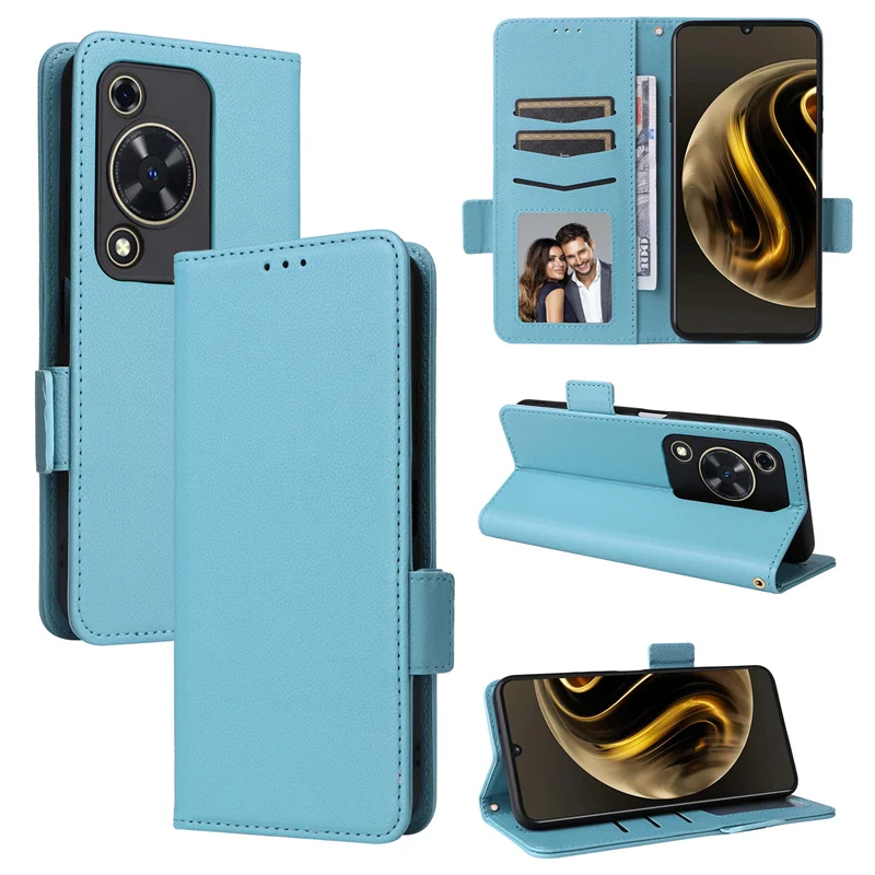 For-Huawei-Nova-Y72-4G-Side-buckle-lychee-pattern-leather-cover-wallet ...