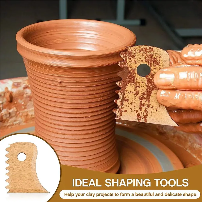 Tooth Scraper Tool 2pcs Pottery Tools Serrated Scrapers - Iron Clay ...