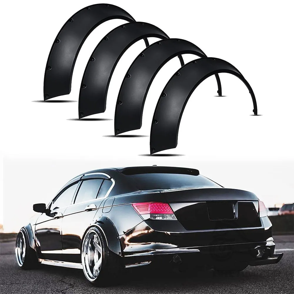 4Pcs-Flexible-Universal-Car-Wide-Fender-Flare-Wheel-Arches-Flare ...