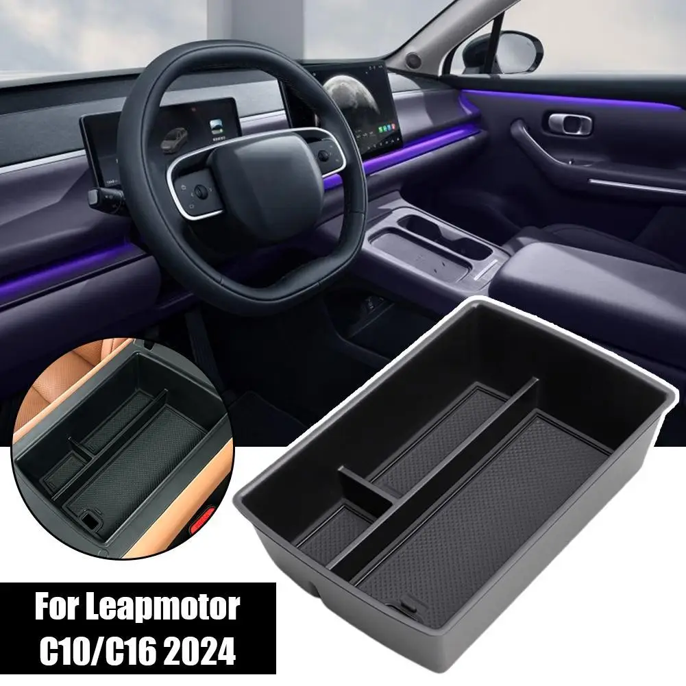 NEW For Leapmotor C10 2024-2025 Car Armrest Storage Box Organizer Case ...