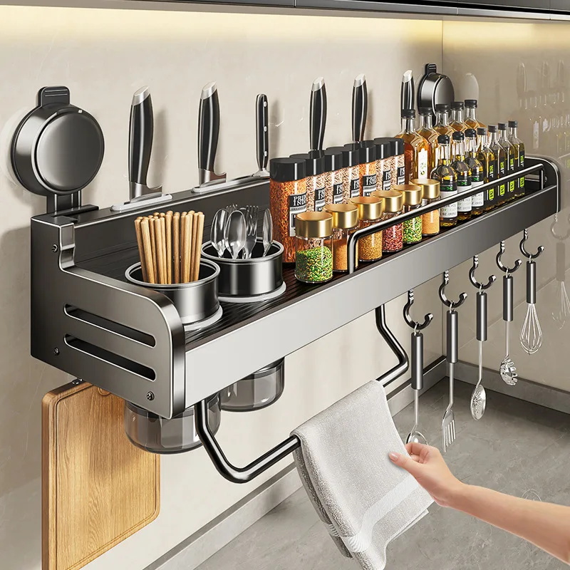 Kitchen-Spice-Rack-Wall-mounted-Spice-Seasoning-Storage-Racks-Knife ...