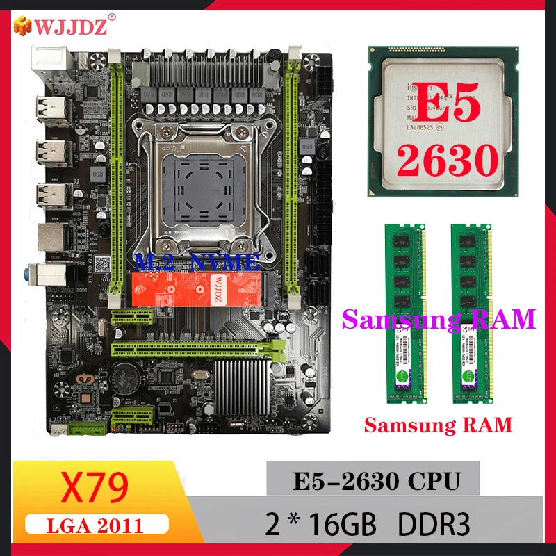 WJJDZ-kit-xeon-x79-pro-motherboard-xeon-e5-2630-with-2-16gb-DDR3-memory ...