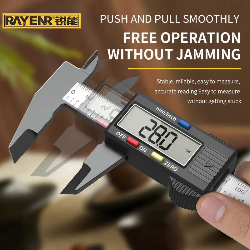 RAYENR-150mm-0-1mm-Digital-Caliper-6-Inch-Electronic-Vernier-Caliper ...