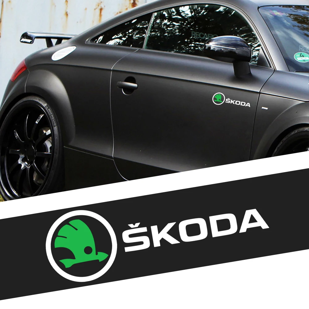 2-4PCS-Car-Styling-Body-Trunk-Window-Decoration-Sticker-Decal-For-Skoda ...