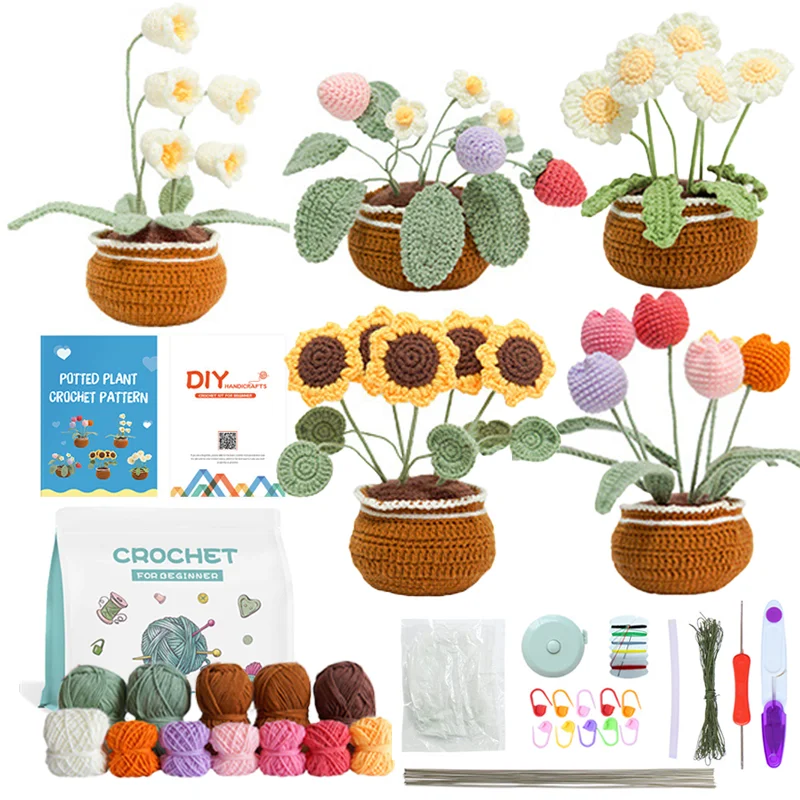 Sunflower Crochet Beginner Kits | Gifts Flash