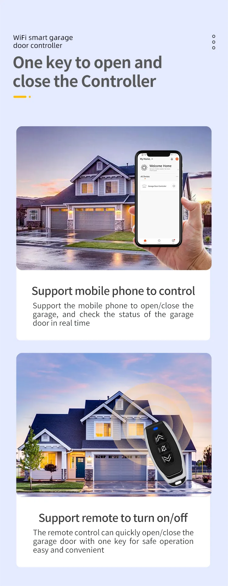 Smart Garage Door Controller - Intelligent Smart Home Technology