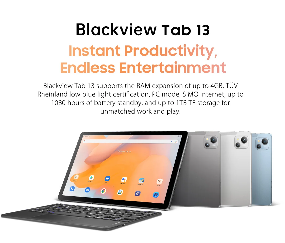 Android-12-Tablet-6GB-128GB-Blackview-Tab-13-Tablet-Pad-MTK-Helio-G85 ...