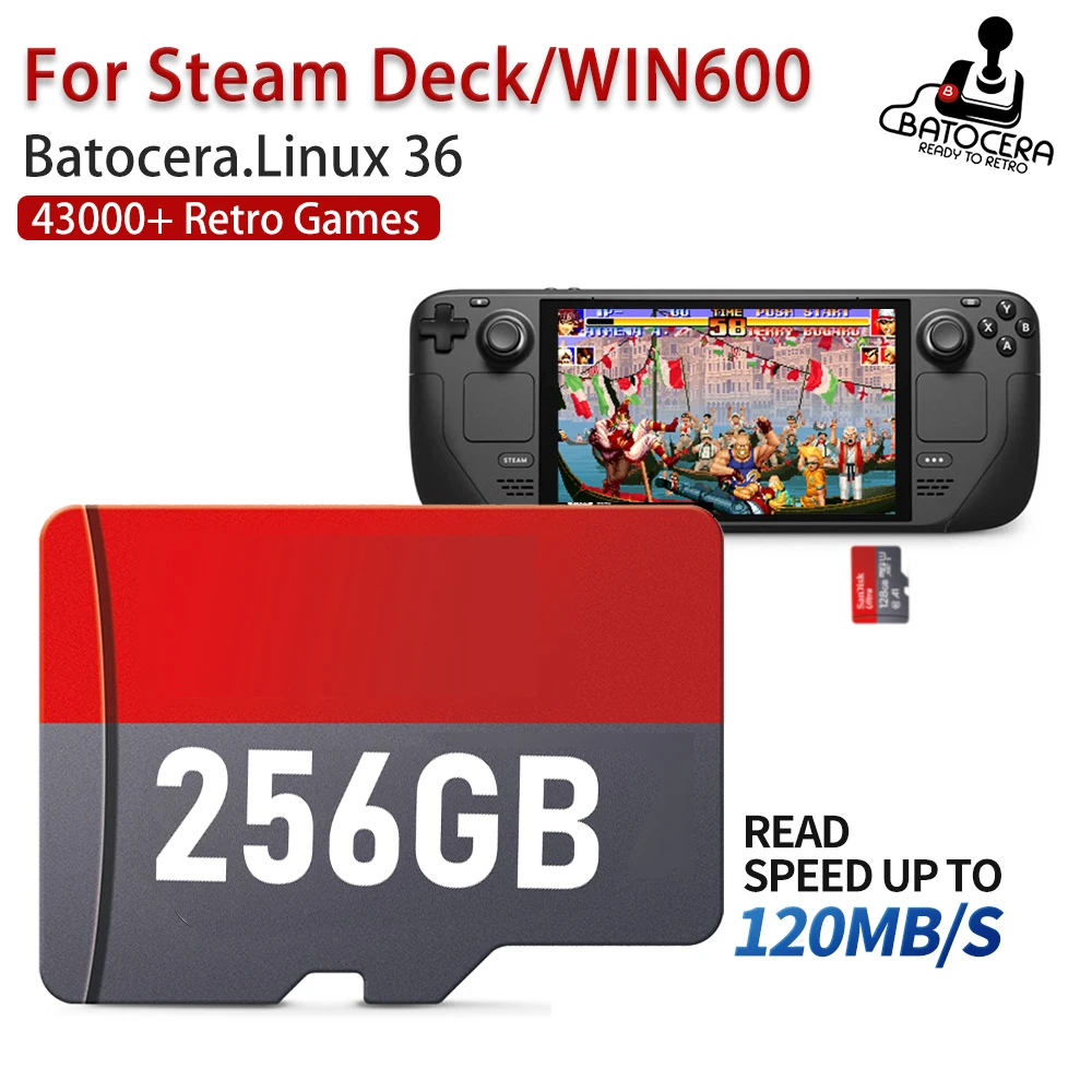 Batocera TF/Game Card for Steam Deck/Windows PC/MAC/Handheld Game ...