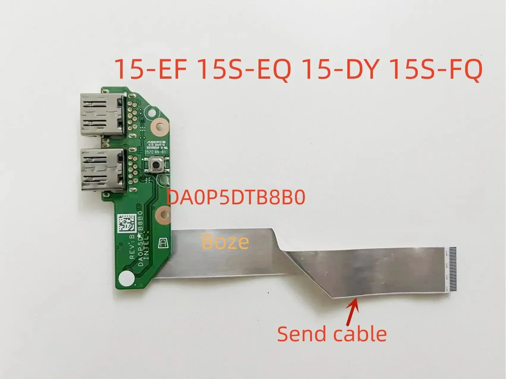 For Hp TPN-Q222 15-EF 15S-EQ 15-DY 15S-FQ USB Power Board DA0P5ETB6B0 ...