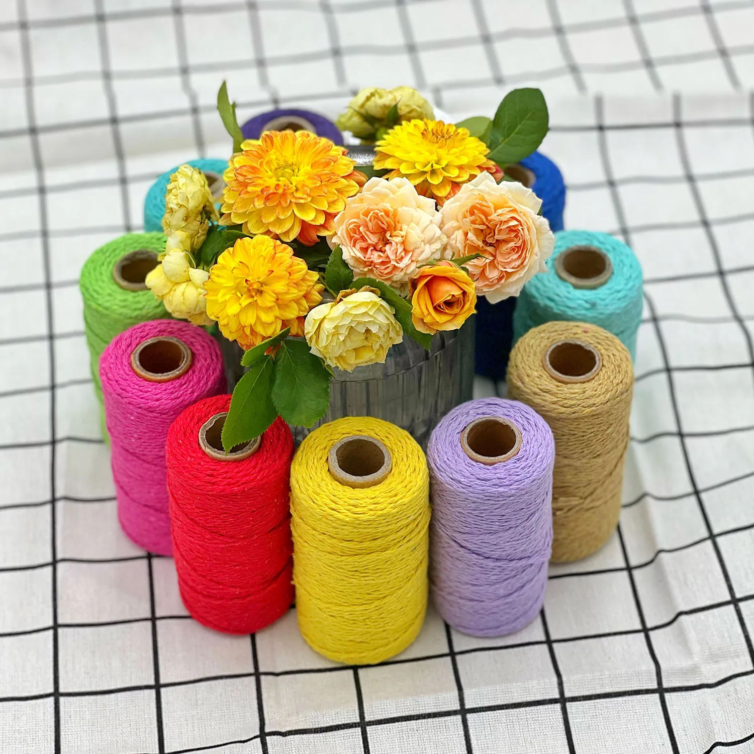 2mm-100-Cotton-Cord-Colorful-Cords-Rope-Beige-Twisted-Craft-Macrame ...