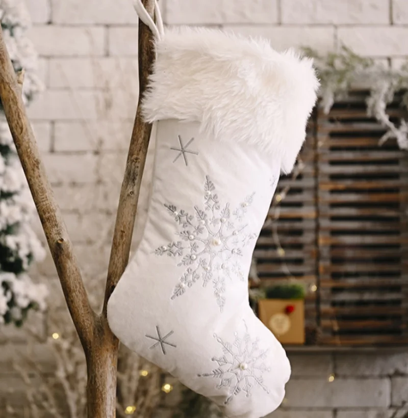 Personalized Snowflake Christmas Stocking | Gifts Flash