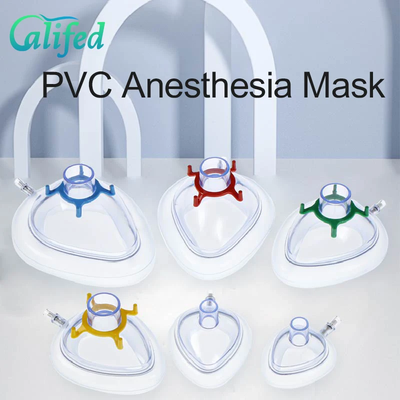 Califed 5/10Pcs PVC Anesthesia Mask Sterilized Inflatable Resuscitate ...