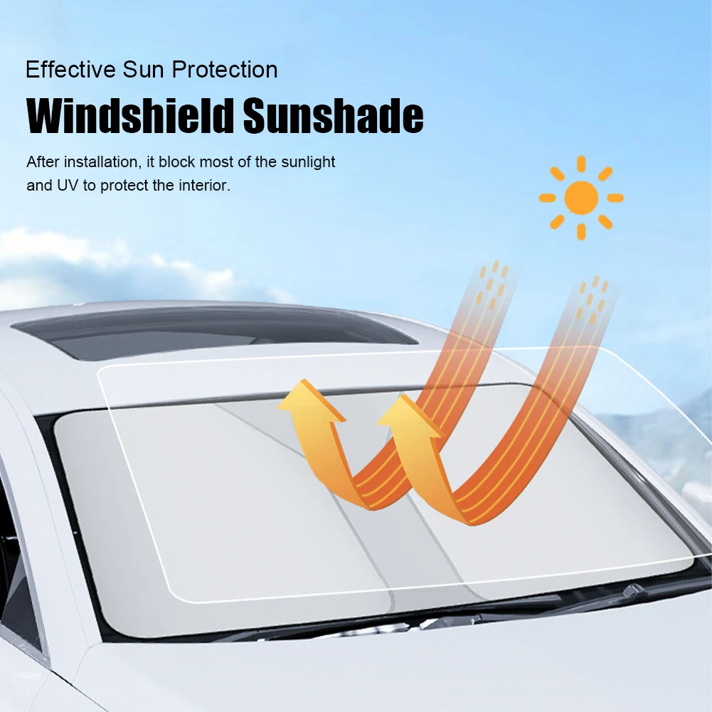 142-80CM-Universal-UV-Protection-Shield-Front-Rear-Car-Window-Sunshade ...