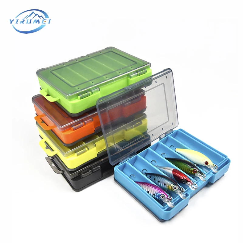 Doublex-Sided-Fishing-Tackle-Box-12-Cells-Bait-Lure-Hook-Storage-Box ...