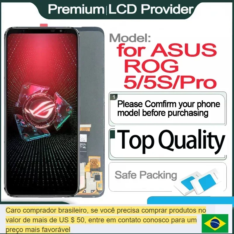 Supports all functions Touch Screen for Asus Rog 5 5S Phone, 6.78 "LCD ...