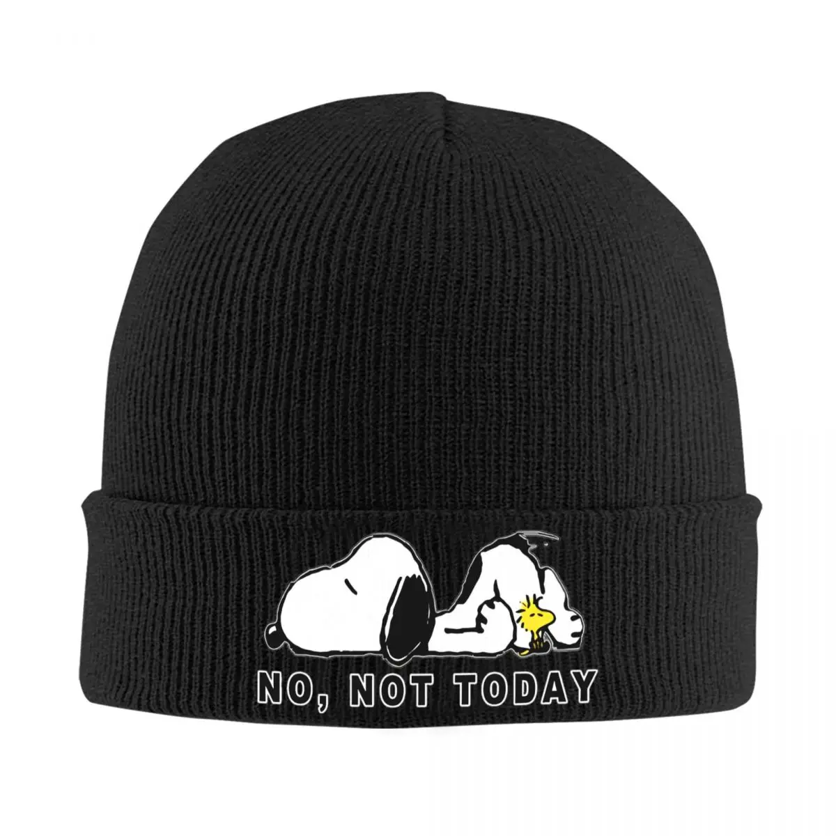 Not-Today-Snoopy-Peanuts-Beanie-Sombreros-Hip-Hop-Gorras-Hombres ...