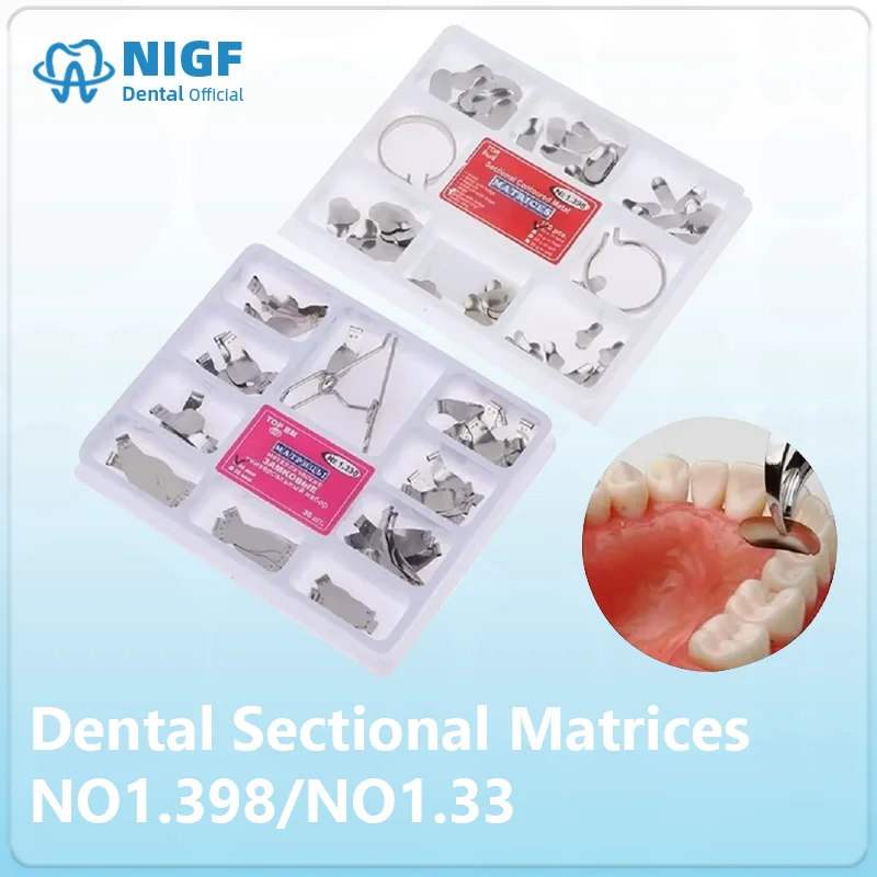 NIGF-Dental-Sectional-Contoured-Metal-Matrices-Matrix-with-Springclip ...