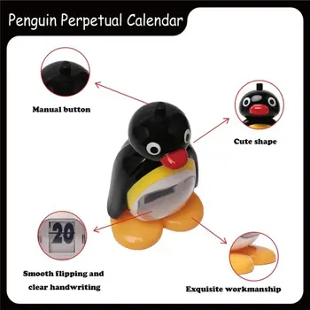 PVC Penguin Calendar New Gift Desktop Decoration Penguin Doll ...