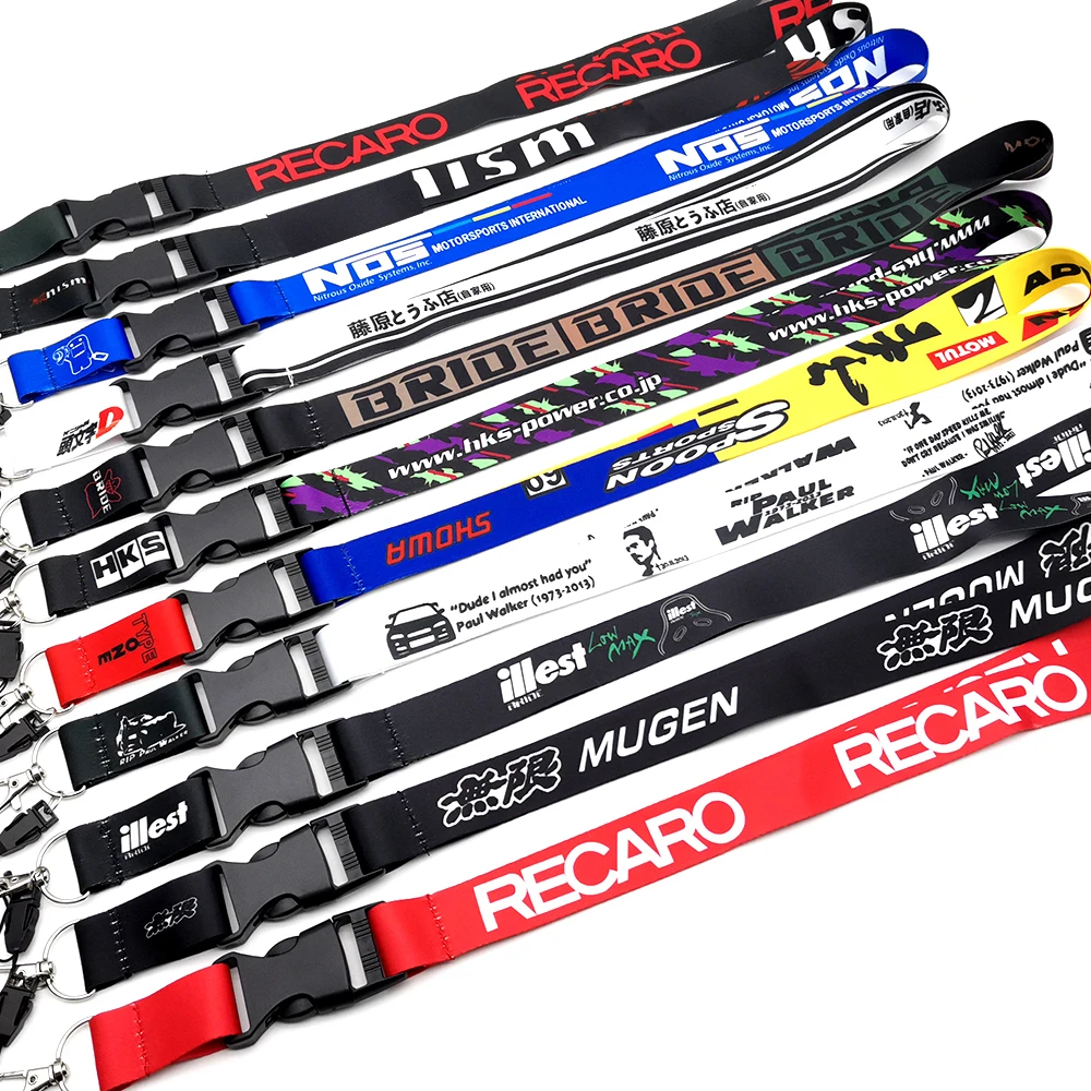 JDM-Style-Racing-Lanyard-Key-Mobile-ID-Card-Hanging-Strap-Refitting ...