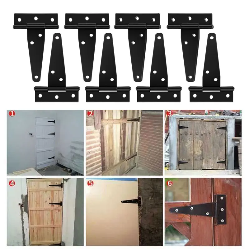 1PC-New-T-Shaped-Triangular-Iron-Hinge-for-Cabinet-Shed-Wooden-Gate ...