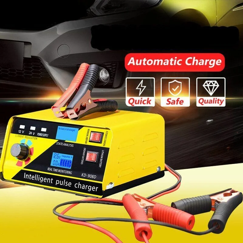 12V 24V Battery Smart Chager 260 High Power Intelligent Repair Charger ...
