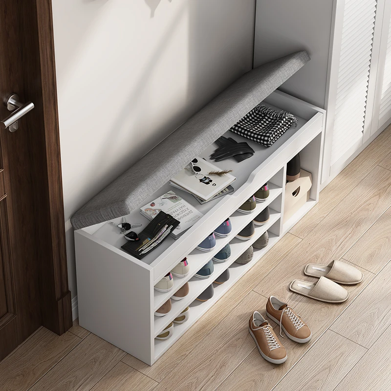 Storage-Multi-Layer-Shoe-Stand-With-Seat-Slippers-Corridor-Show-Nordic ...
