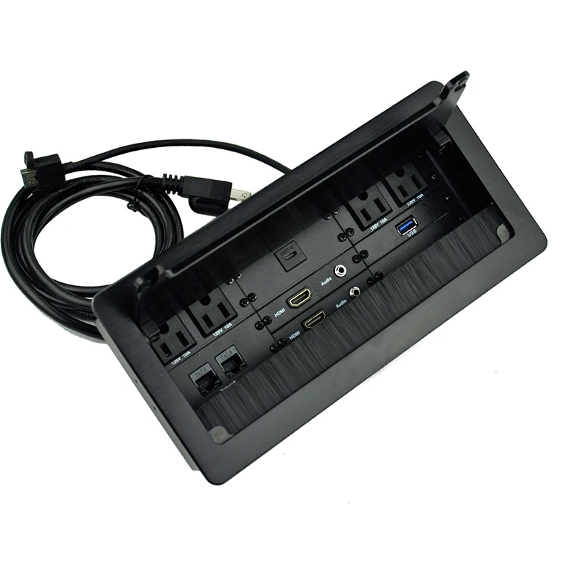 Brush-Flip-Up-Table-Hidden-Sockets-Power-Strip-Desk-Furniture-with ...