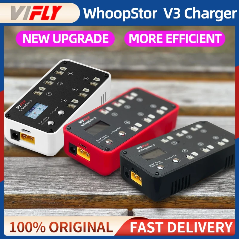 NEW-VIFLY-WhoopStor-3-V3-6-Ports-1S-LIPO-LiHV-Battery-Charger ...