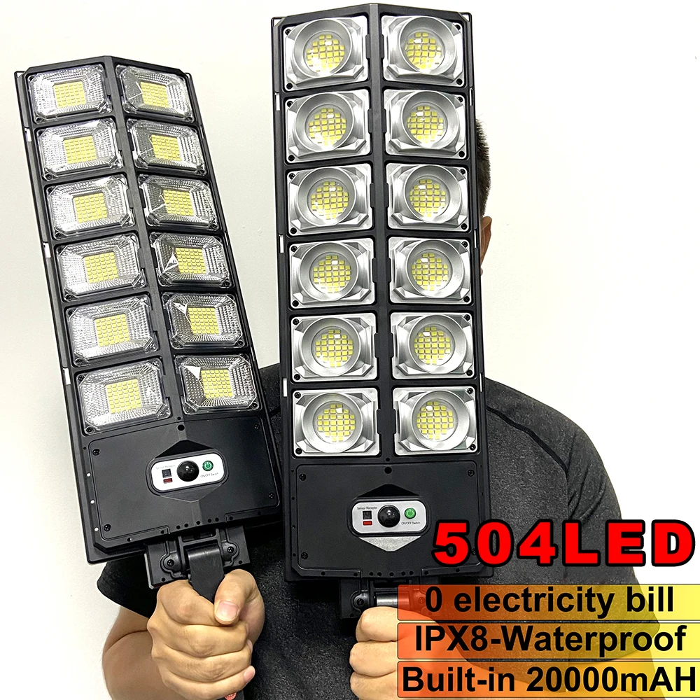 12000000LM-504LED-Powerful-Outdoor-Solar-Lights-Lighting-10000W-Garden ...