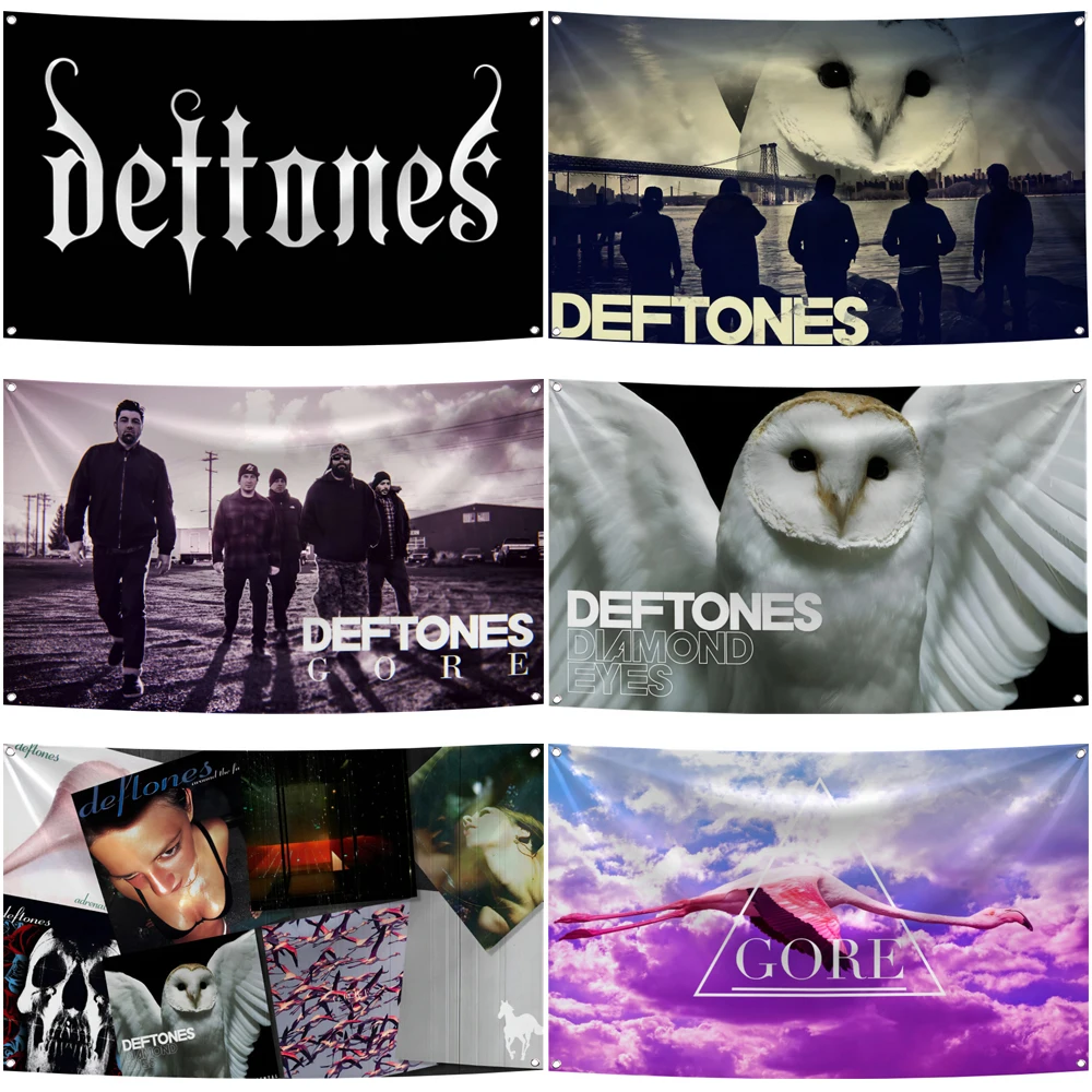 3x5 Fts D-Deftone Alternative Metal Band Flag Poster Tapestry Polyester ...