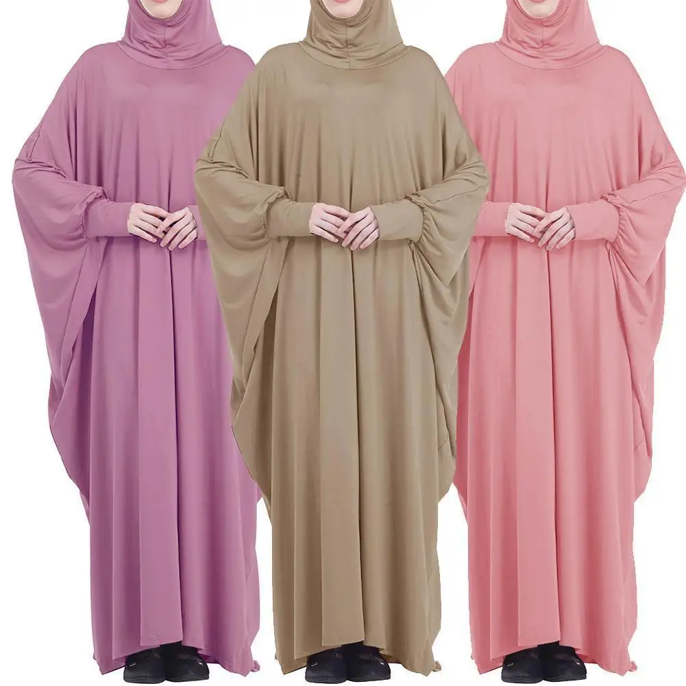 Vestido-de-Hijab-musulm-n-con-capucha-para-mujer-ropa-de-oraci-n-Dubai ...
