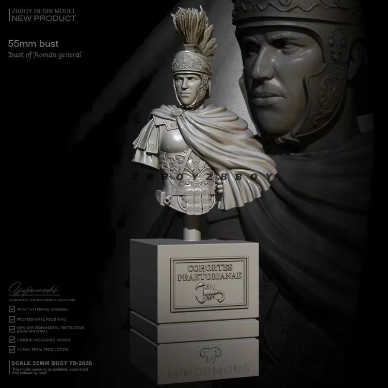 NX-Roman-General-Resin-Model-Soldier-Figure-Model-Kit-Tumei-Colorless ...