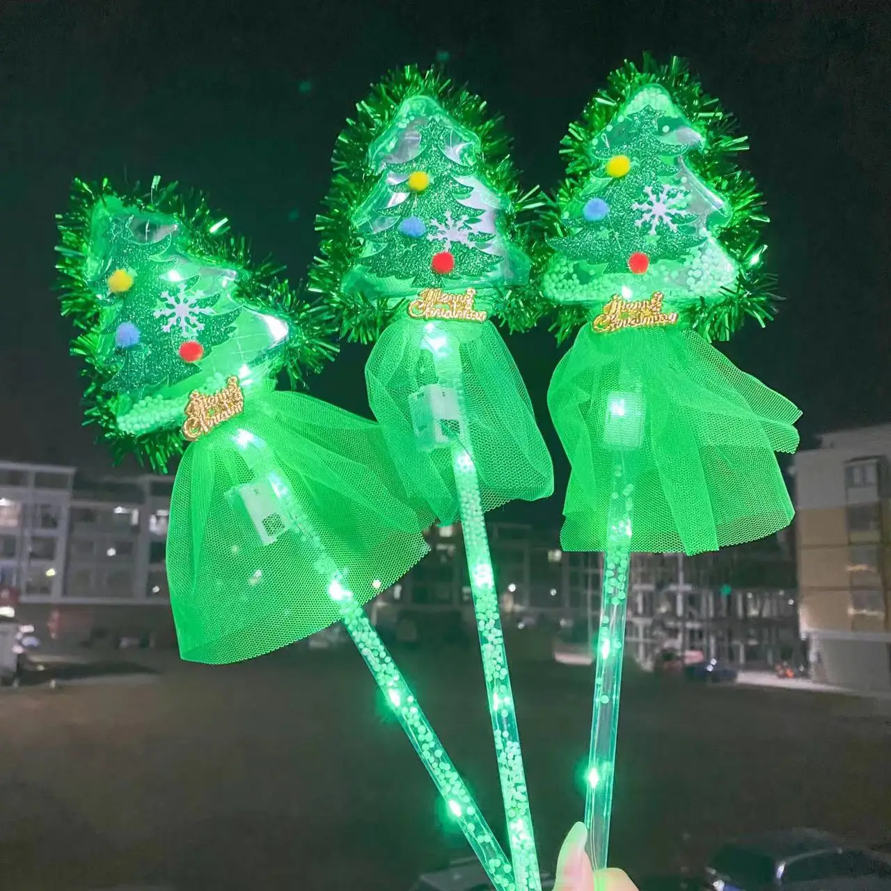 10pcs-LED-Christmas-Tree-Magic-Wands-Stick-Luminous-Glow-Toy-Multi ...